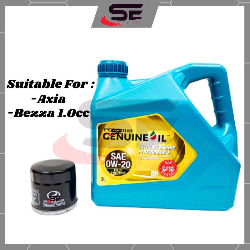 Perdua Engine Oil 0w20 Fully Synthetic Axia Engine Oil Minyak Hitam ...
