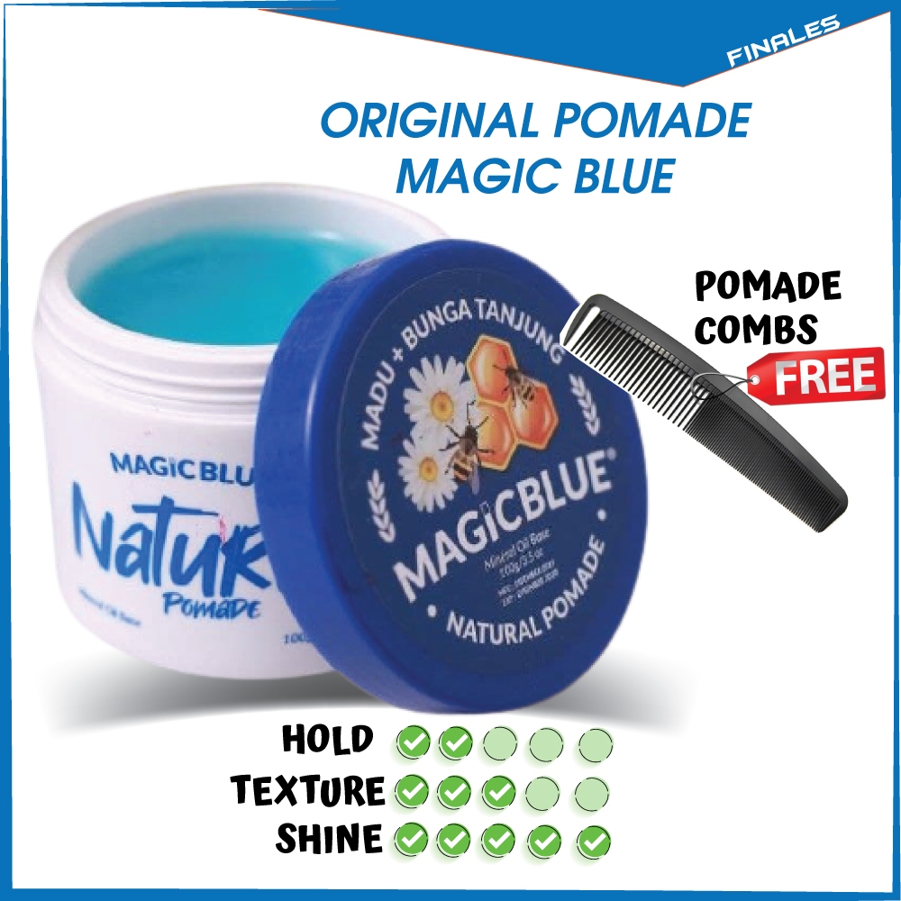 MexBlu Minyak Rambut Pomade Magic Blue Pomade Original 15g 100g Pomade ...