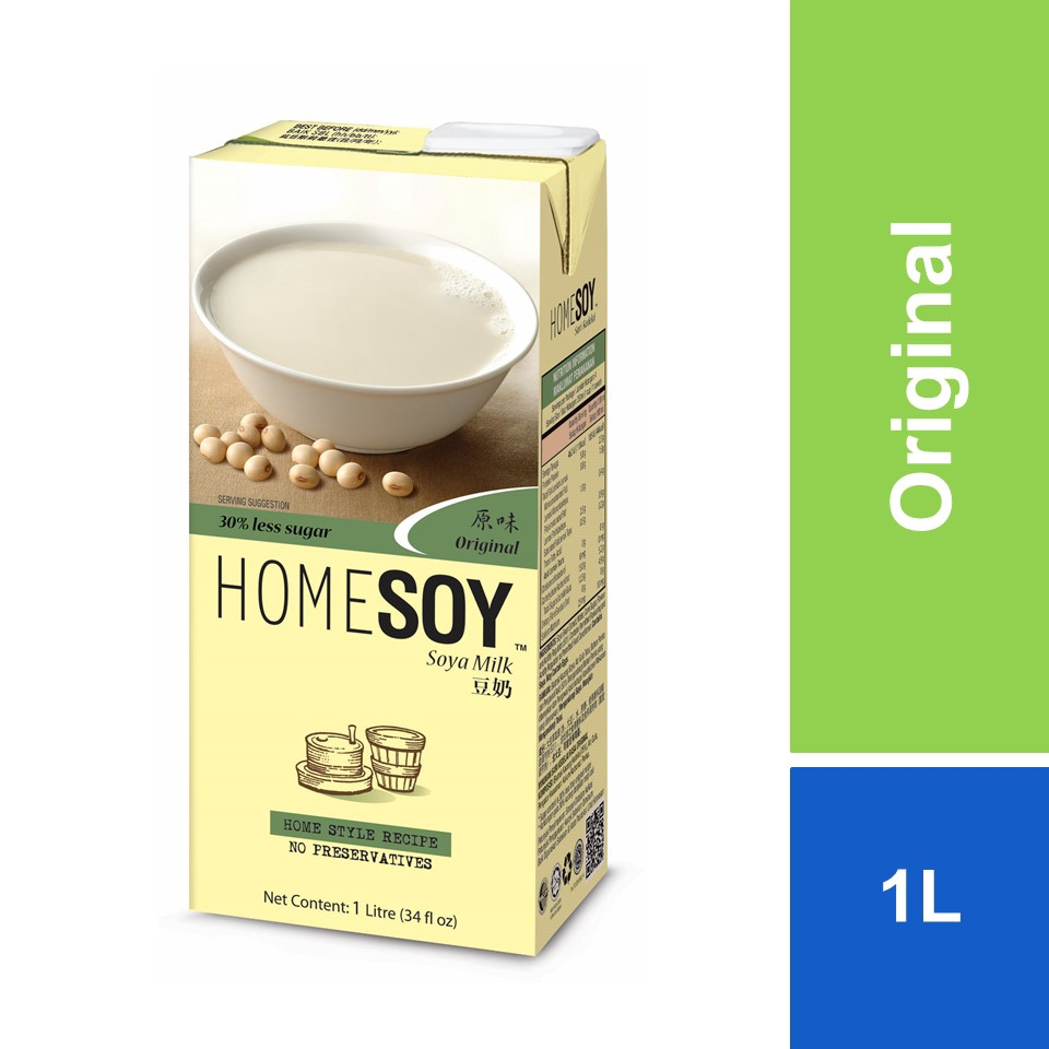 Homesoy Soya Milk 1L - Original (LESS SUGAR) | Shopee Malaysia