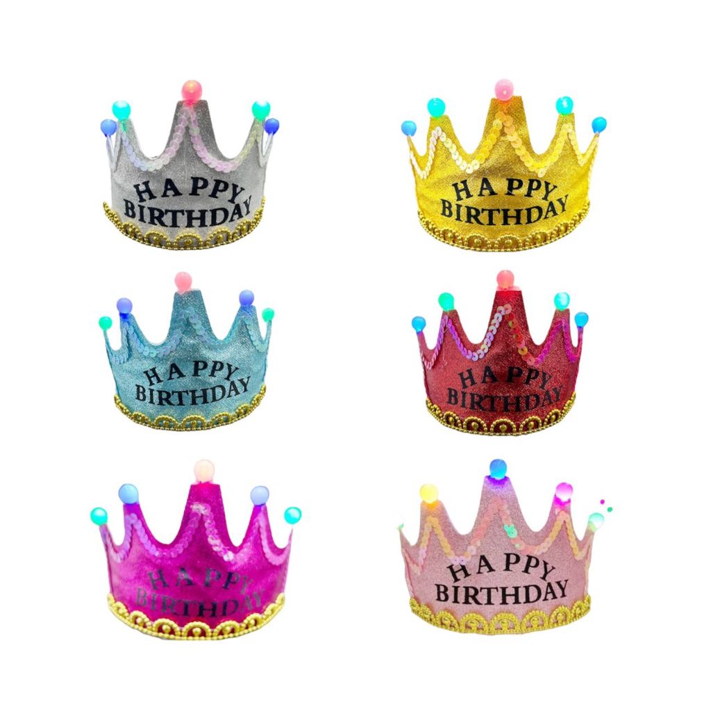 Happy Birthday LED Crown Birthday Headband | Shopee Malaysia