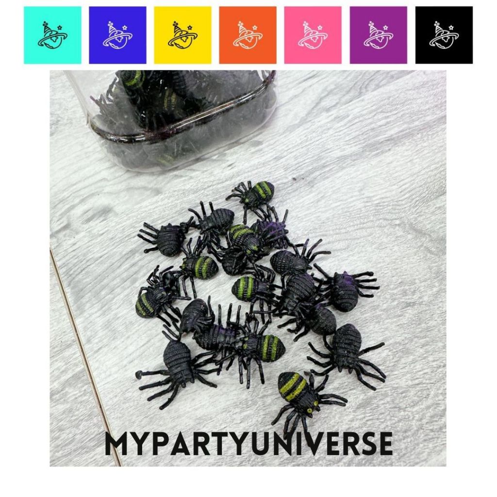 1Pcs Insect Rubber Toy Mini Spider For Fun Labah Labah Palsu Insect ...
