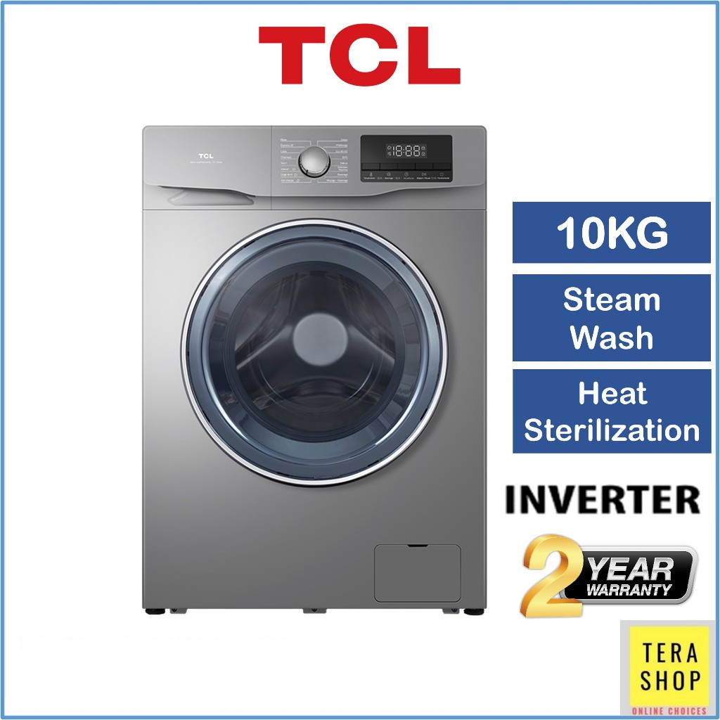TCL TWF100-MP6B 10KG Inverter Front Load Washing Machine Mesin Basuh ...