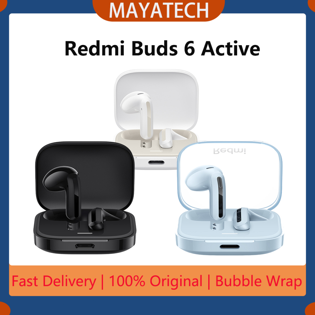 Brand New Redmi Buds 6 Active TWS Earphone Bluetooth 5.4 30H Long ...