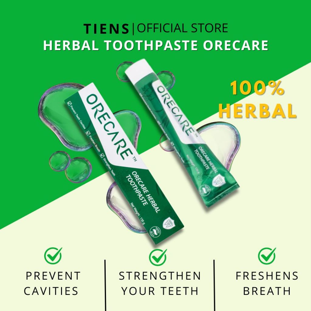 ORECARE HERBAL TOOTHPASTE WHITENING - UBAT MULUT DAN GIGI PUTIHKAN ...
