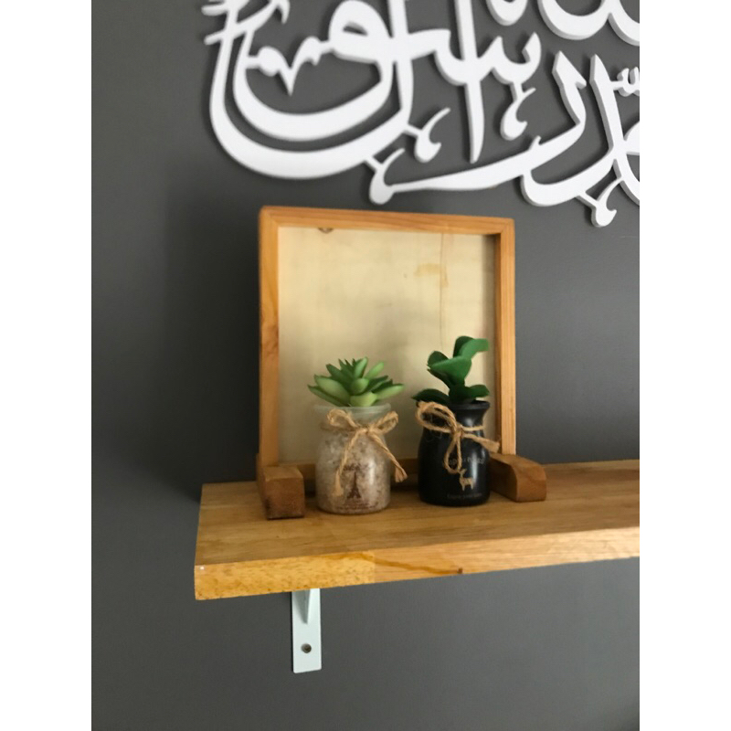 Frame Kayu Pine - Solid Wood | Shopee Malaysia