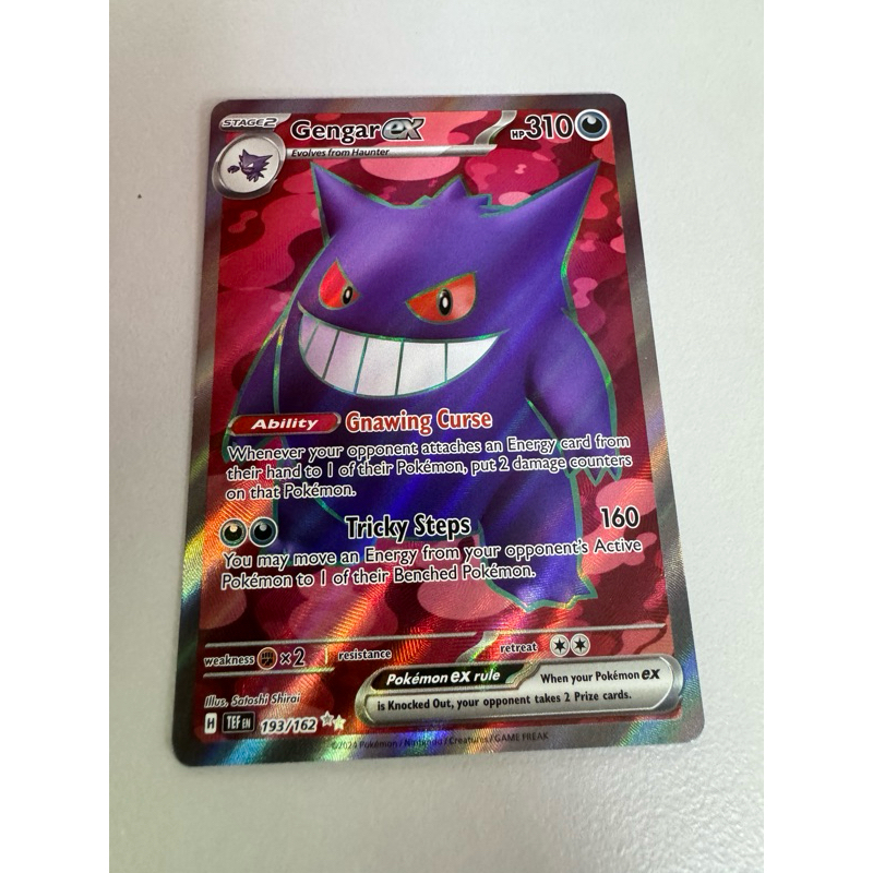 Dark type - Pokemon Card - Gengar ex Full art 193/162 | Shopee Malaysia