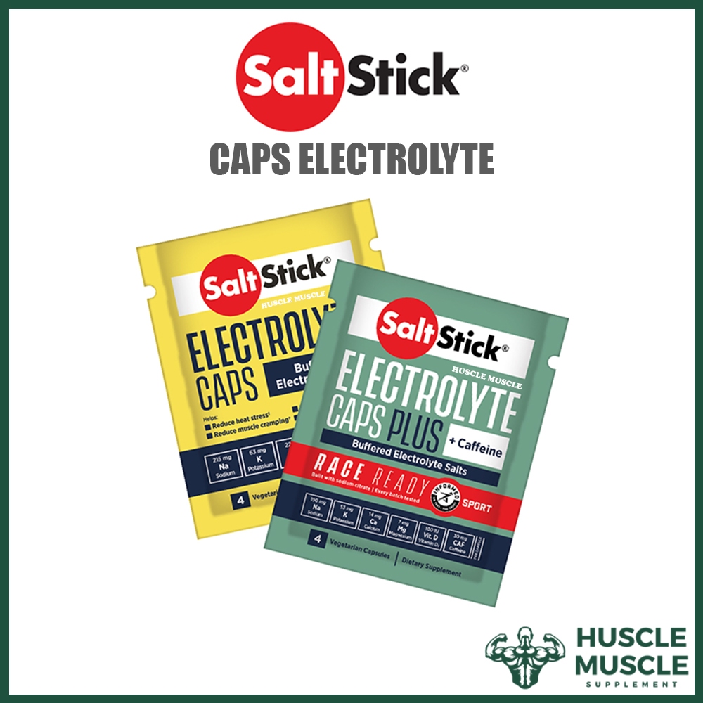 SaltStick Caps Electrolyte (4 Caps/Pack) - Prevent Muscle Cramp ...