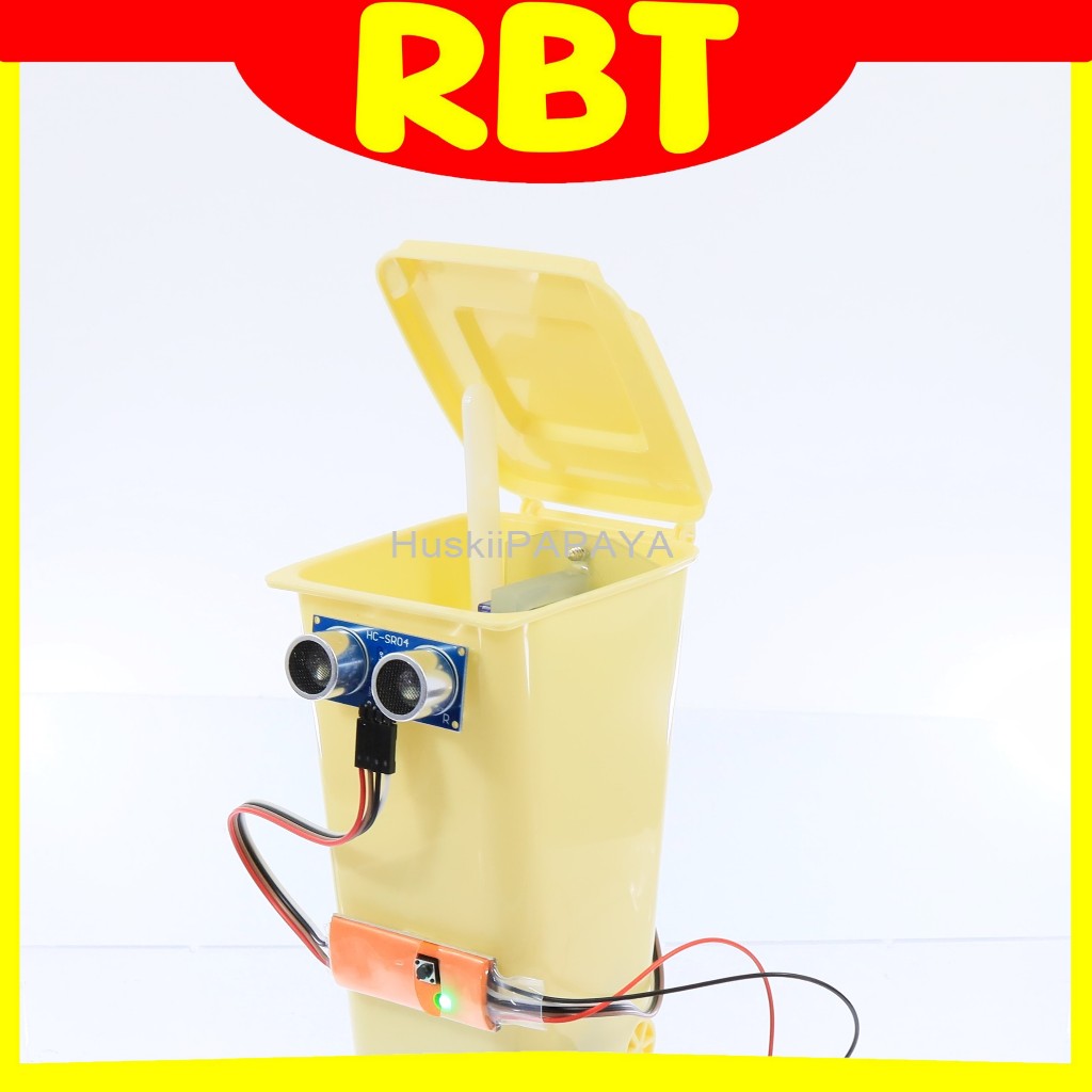Projek RBT Tong Sampah Automatik bersensor Ultrasonic Automatic Dustbin ...