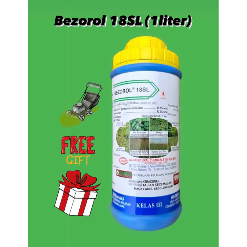 BEZOROL 18SL ACM 1 liter glufosinate ammonium Racun Cepat Mati Racun ...
