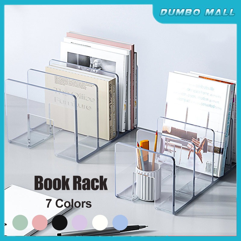 2Pcs Desktop Book Rack Table Books Stand Holder Bookend Organizer ...