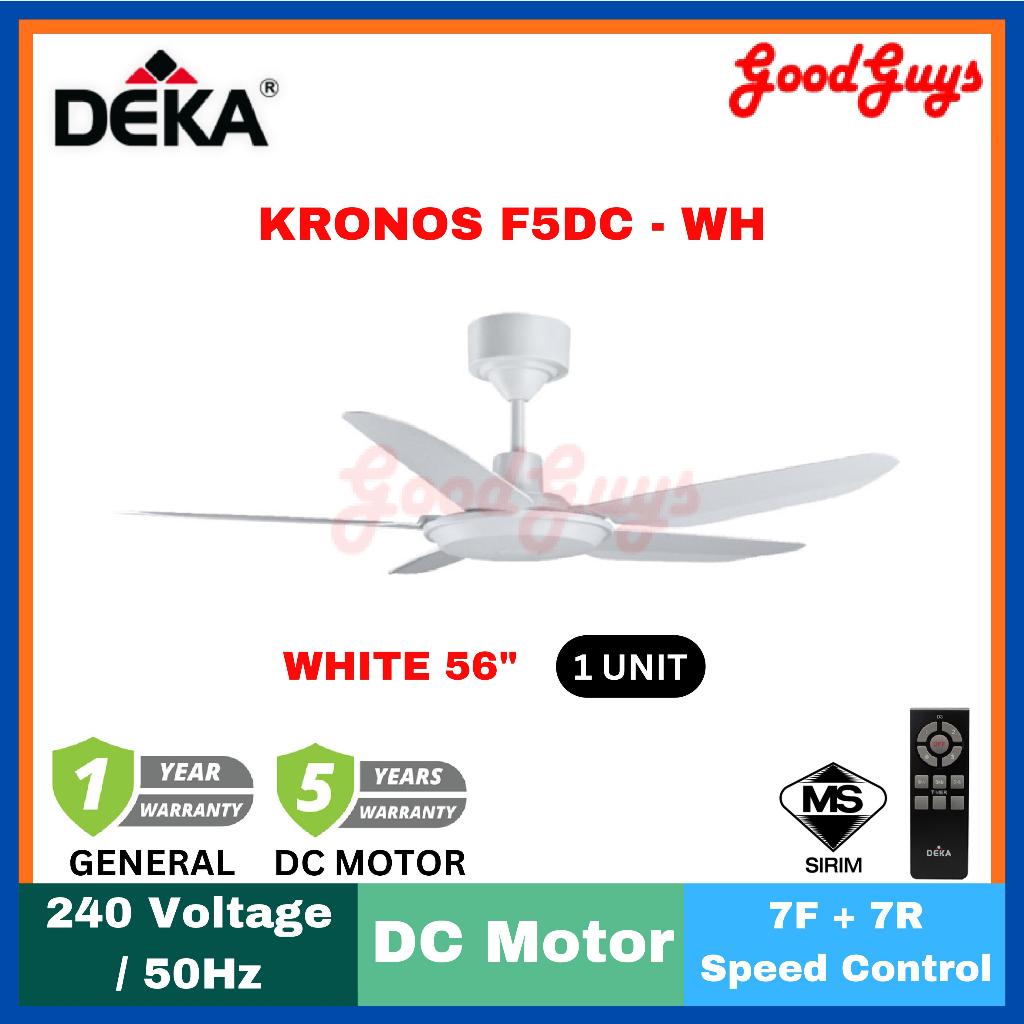 DEKA KRONOS F5DC 56" DC MOTOR 14 SPEED REMOTE LED TIMER CEILING FAN ...
