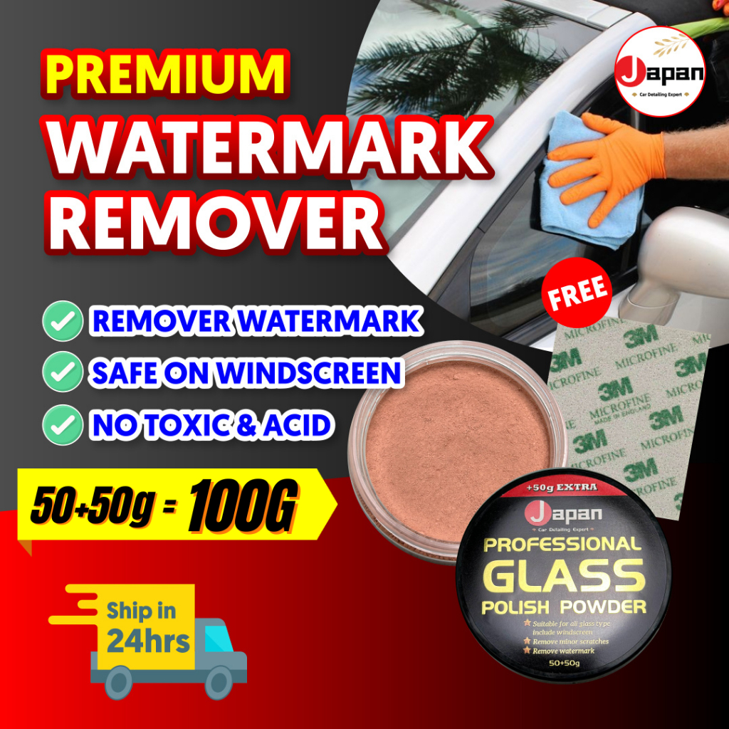 FREE 50G Premium Glass Polishing Powder for glass & windows windscreen ...