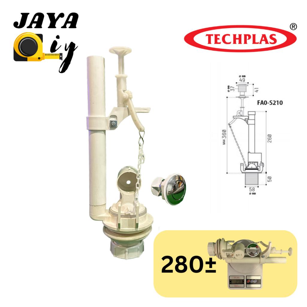 Techplas Cistern Flapper Outlet Valve S210 40mm | Shopee Malaysia