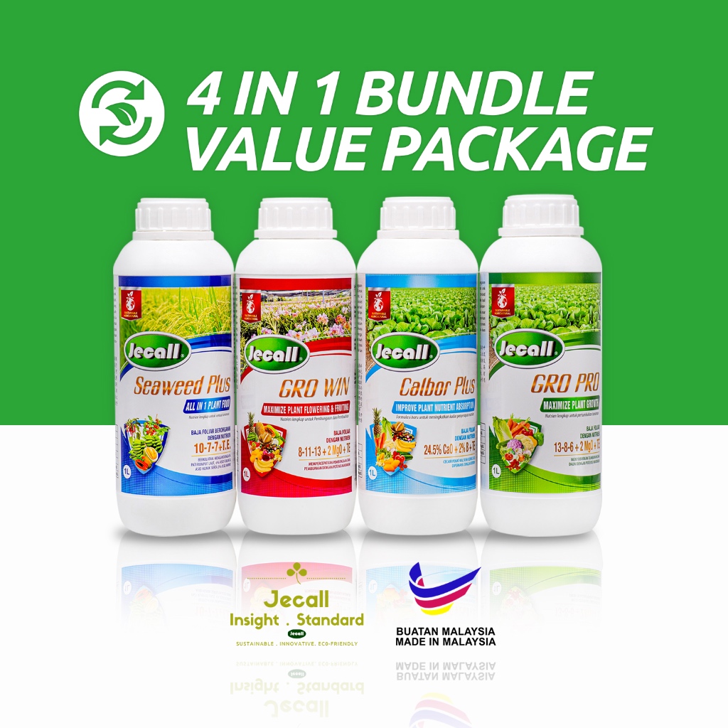 Jecall-Bio Foliar Fertilizer 1L Value Package of 4 SKUs / Baja Foliar ...