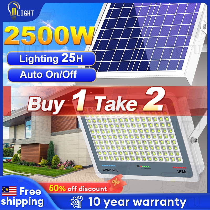 10Year Warranty Lampu Solar 2500W Solar Light Outdoor Lighting ...