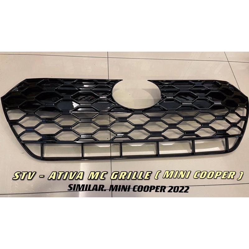 Sarung Depan STV-ATIVA MC Grille (MINI COOPER DESIGN) Perodua Ativa ...