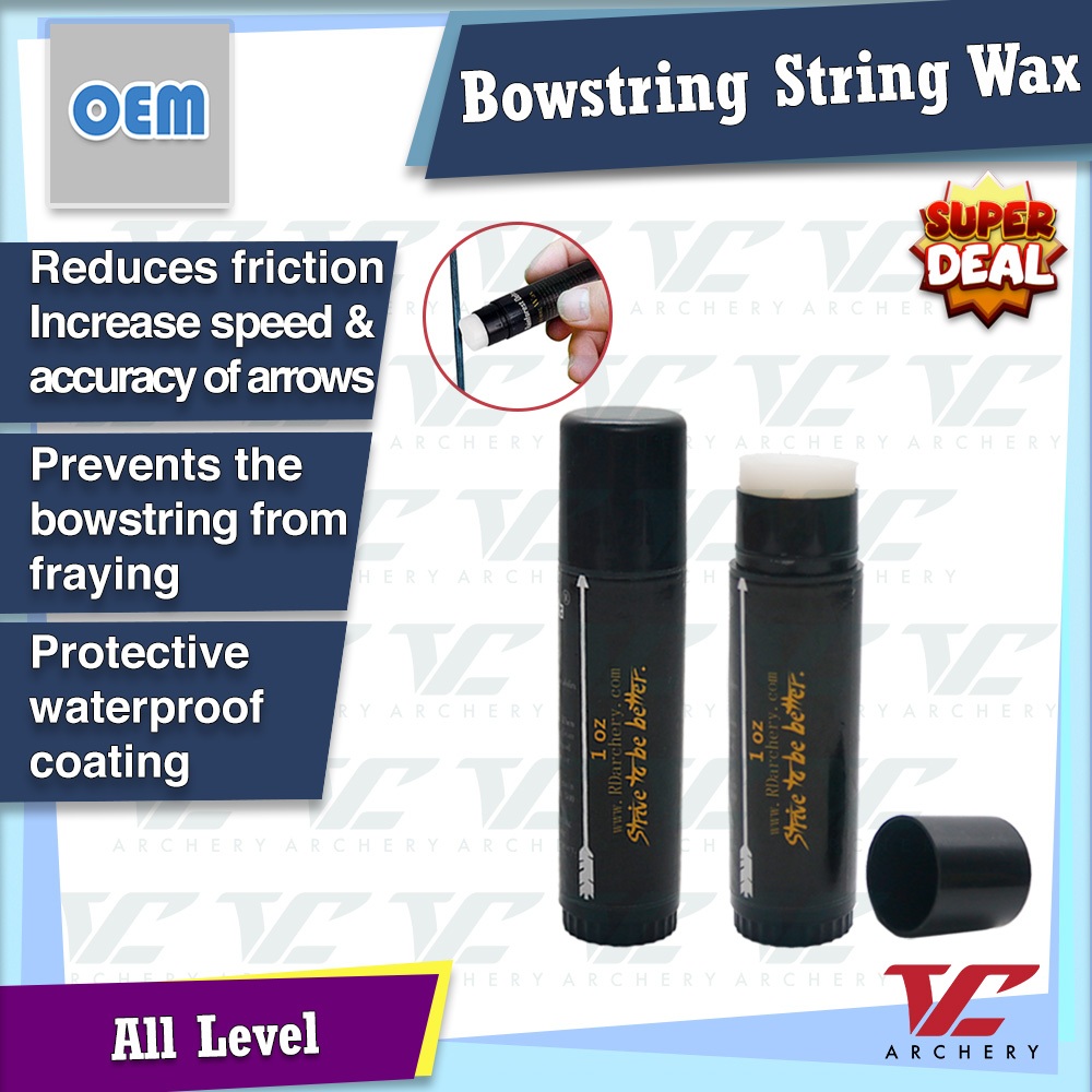 V Club Archery Bowstring Wax 1oz (30ml) - String Protector - Tali Waxing Busur Memanah | Shopee ...