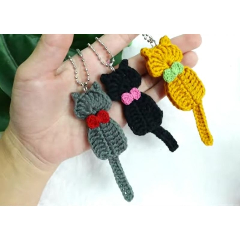 Keychain Crochet Kait Cat 🐱🐱🐱 Shopee Malaysia