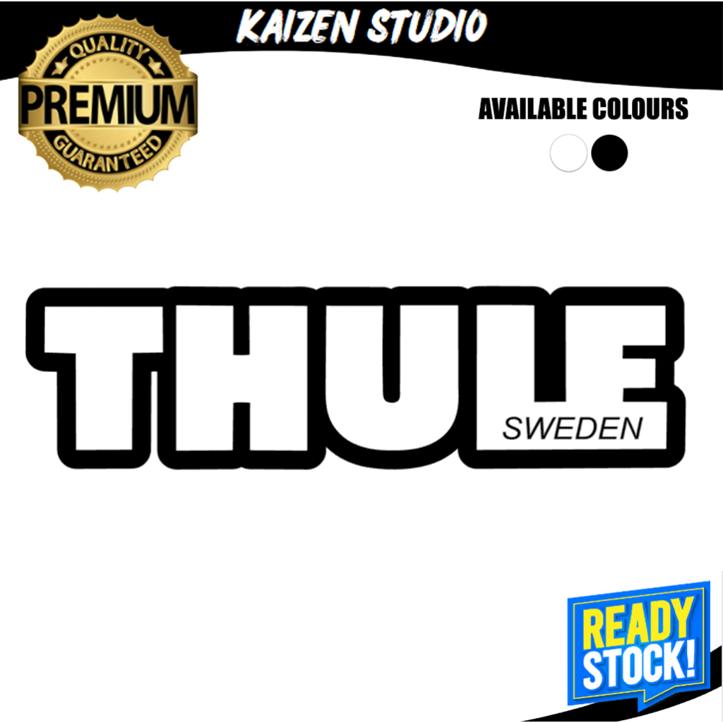 KAIZEN STUDIO Thule Sweden Overlapping Logo Sticker roofbox travel ...