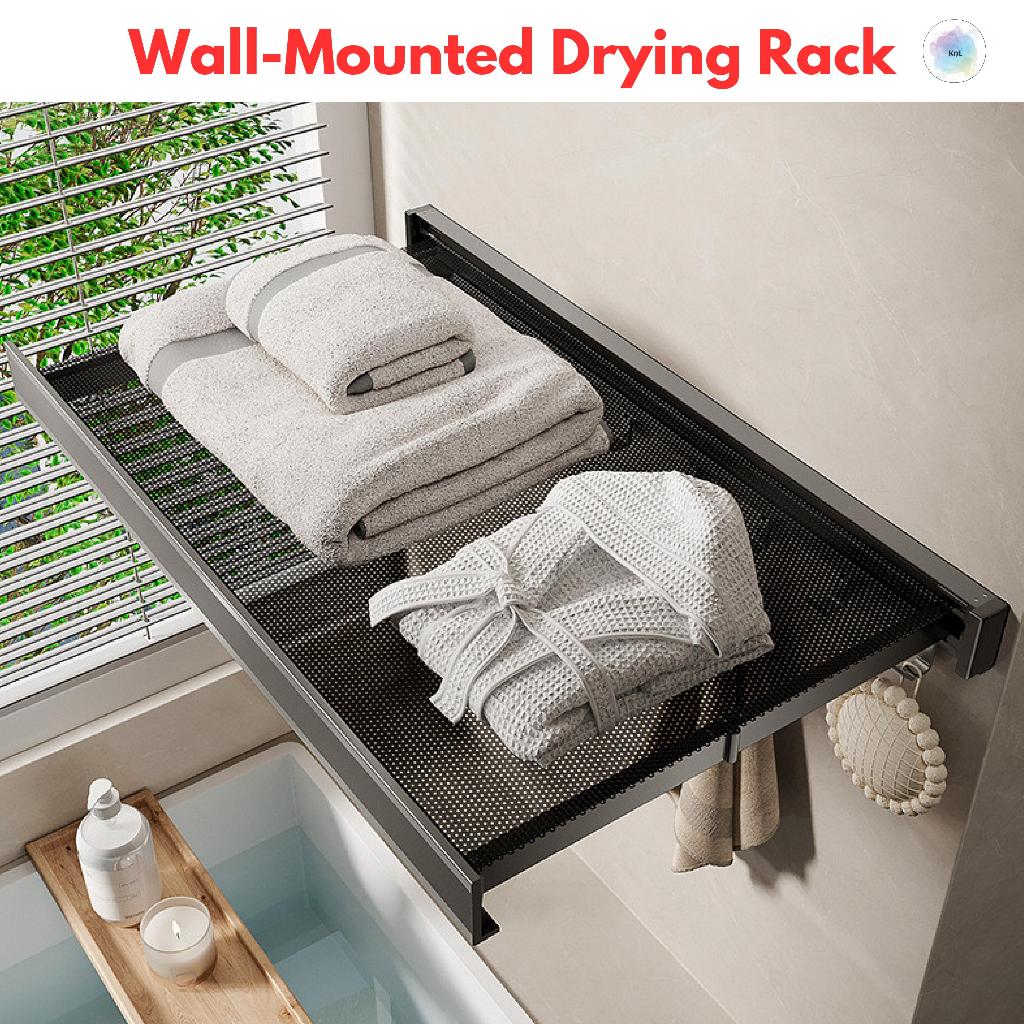 [NEW ARRIVAL] Wall-mounted Drying Rack Foldable Balcony Drying Clothes ...