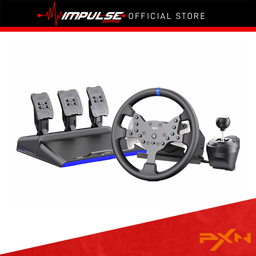 PXN-V99 Bundle Steering Wheel with Gear Shift Rod and Hall Magnetic ...