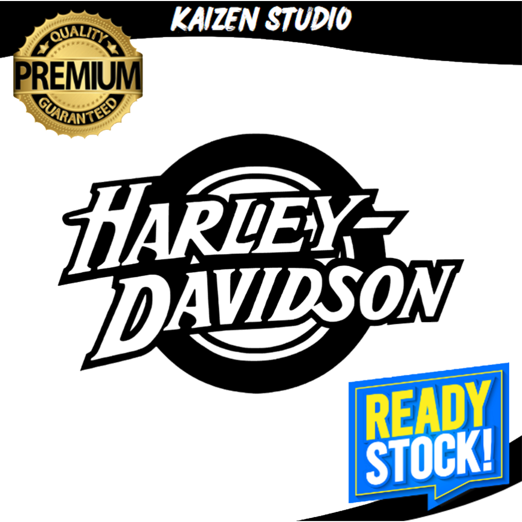Kaizen Studio Harley Davidson Sticker Motorcycle decal Logo Sticker ...