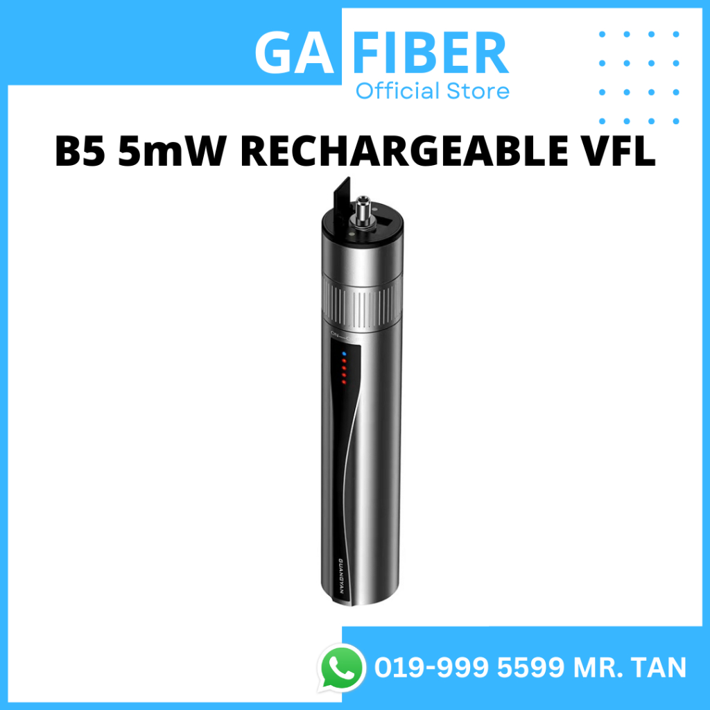 B5 5mW Rechargeable Turn Open Type Fiber Optic VFL Red Laser Pen & LED ...