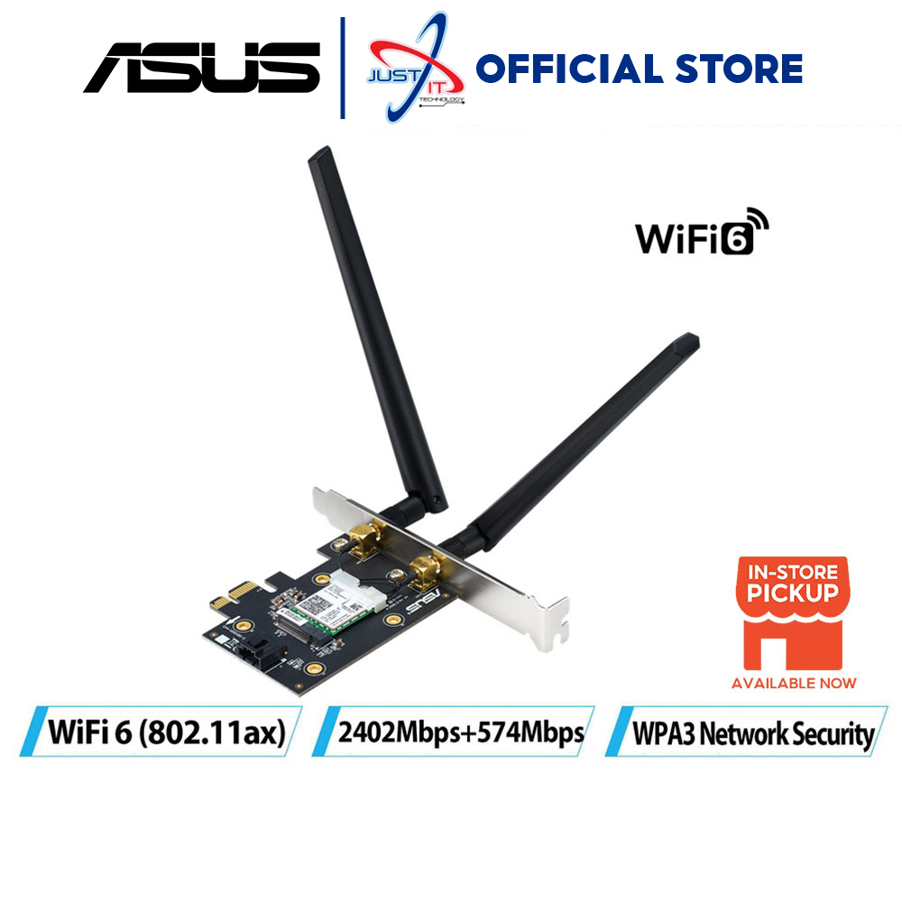 (BULK) ASUS PCE-AX3000 DUAL BAND WIFI 6 PCI-E WIRELESS ADAPTER | Shopee ...