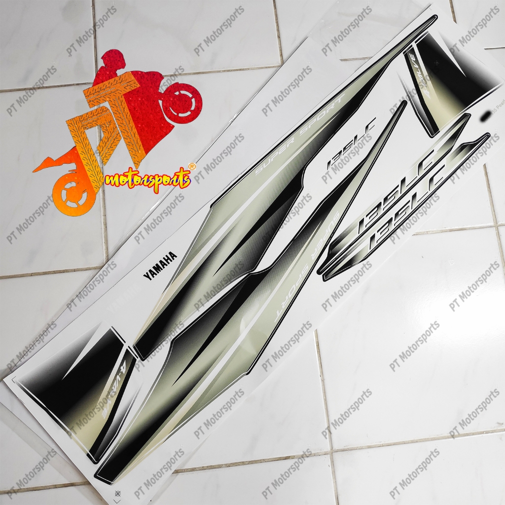 Yamaha LC 135 V1 Sticker Stripe Body Original HLY 1st Model Black White ...