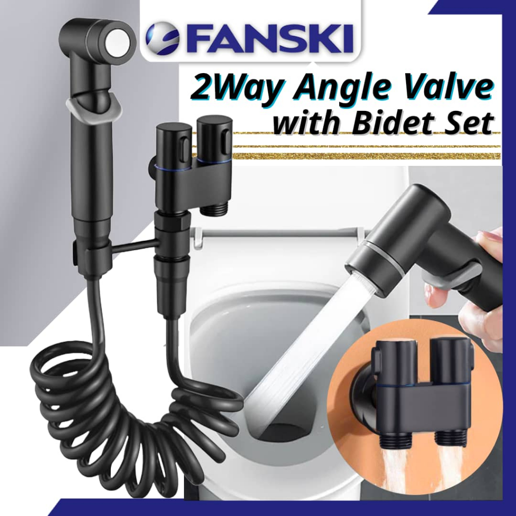 2 Way Dual Control Valve Bidet Stainless Steel Handheld Bidet Sprayer ...