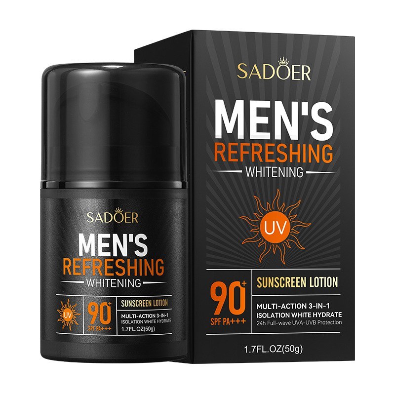 SADOER MEN'S SPF90++ SUNSCREEN LOTION 50G | Shopee Malaysia