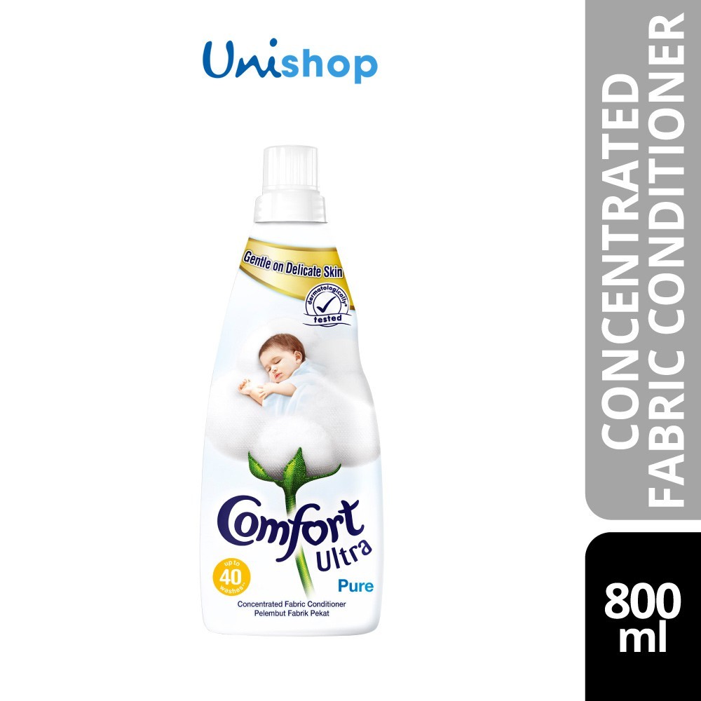 Comfort Concentrate Fabric Softener - Ultra Pure (800ml) | Shopee Malaysia