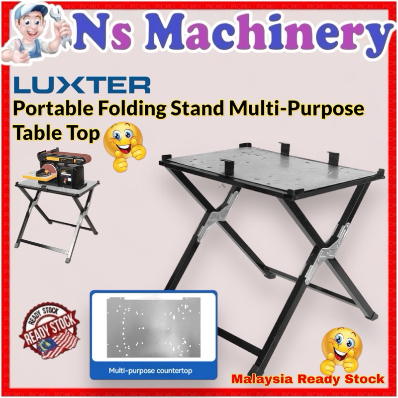 Luxter WoodWorking Aluminium Portable Folding Stand Multi Purpose Table ...