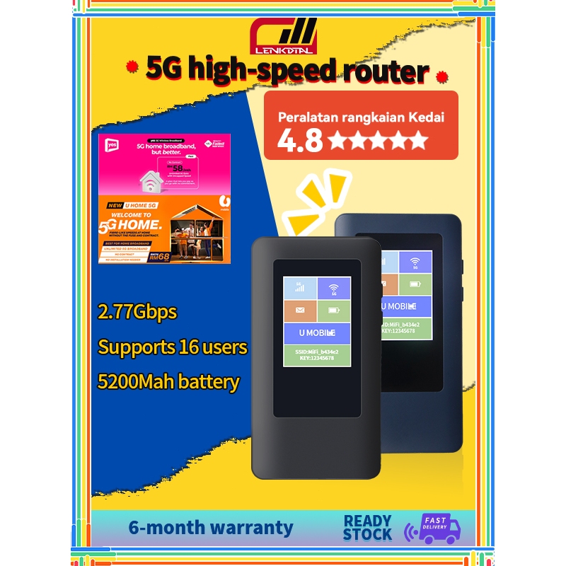 🔥 🔥5G ROUTER modem Up to 1600Mbs support main stream unifi and yes ...