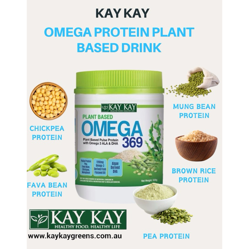 Protein Plant Based KAY KAY Omega 369 Vegetarian Non Gmo Gluten Free ...