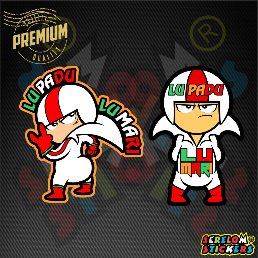 Sticker Pelekat Kereta Motor Laptop Helmet Lu Padu Lu Mari | Shopee ...