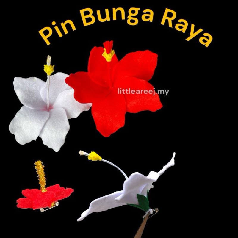 Pin Bunga Raya Merdeka Brooch Bunga Raya Merdeka Flower Corsage ...