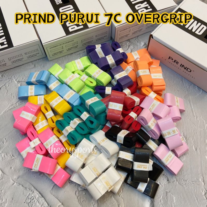 BUY 10 FREE 1 】PRIND Purui 7C Badminton Overgrip 浦锐7C羽毛球手胶 | Shopee ...