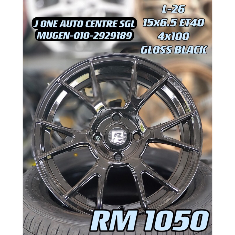 NEW RIM RAYSCLUB L-26 15inch for VIOS AXIA MYVI BEZZA ALZA SAGA BLM ...