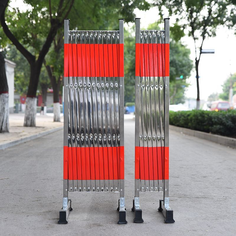 Stainless steel telescopic fence, movable safety side fence, protective ...