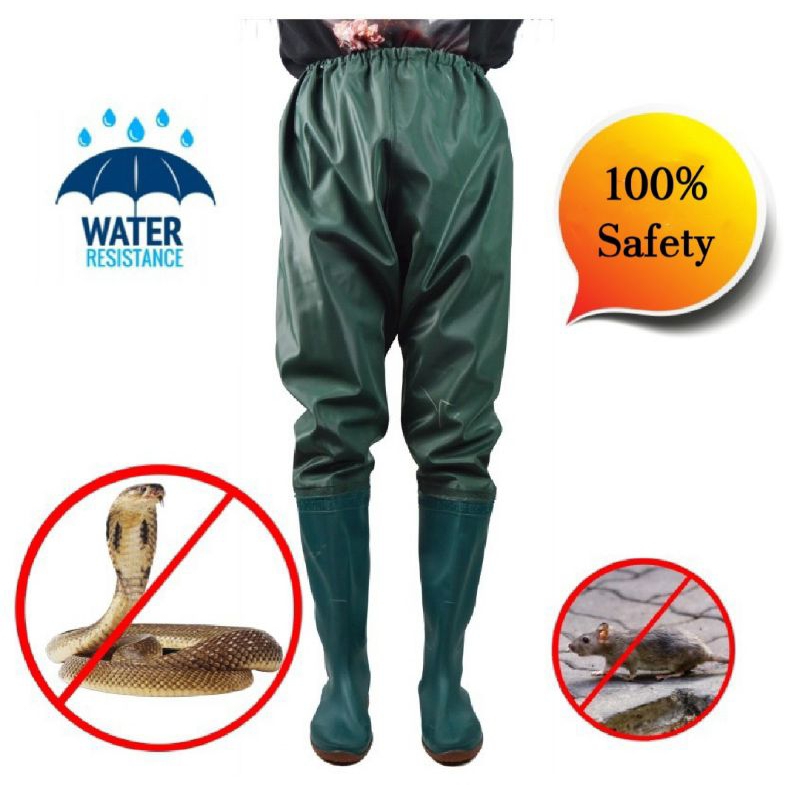 Kasut turun sawah bendang sungai tinggi 110cm/High quality waterproof ...