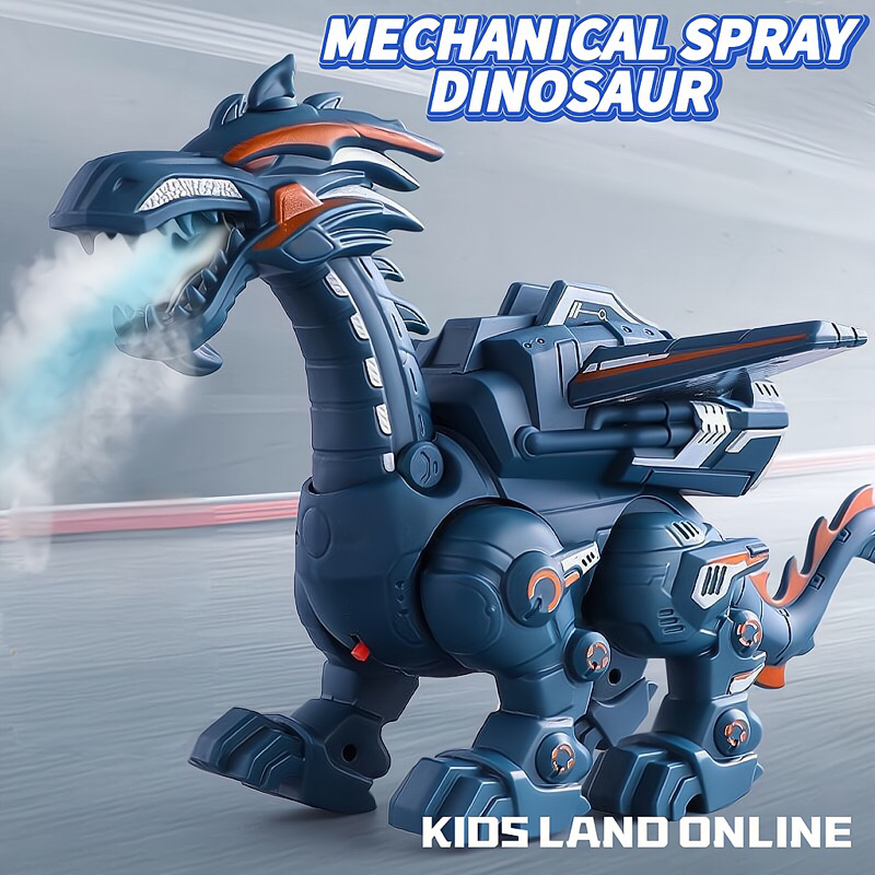 Mechanical Spray Dinosaur Toys Walking Dinosaur Toys With Light & Sound ...