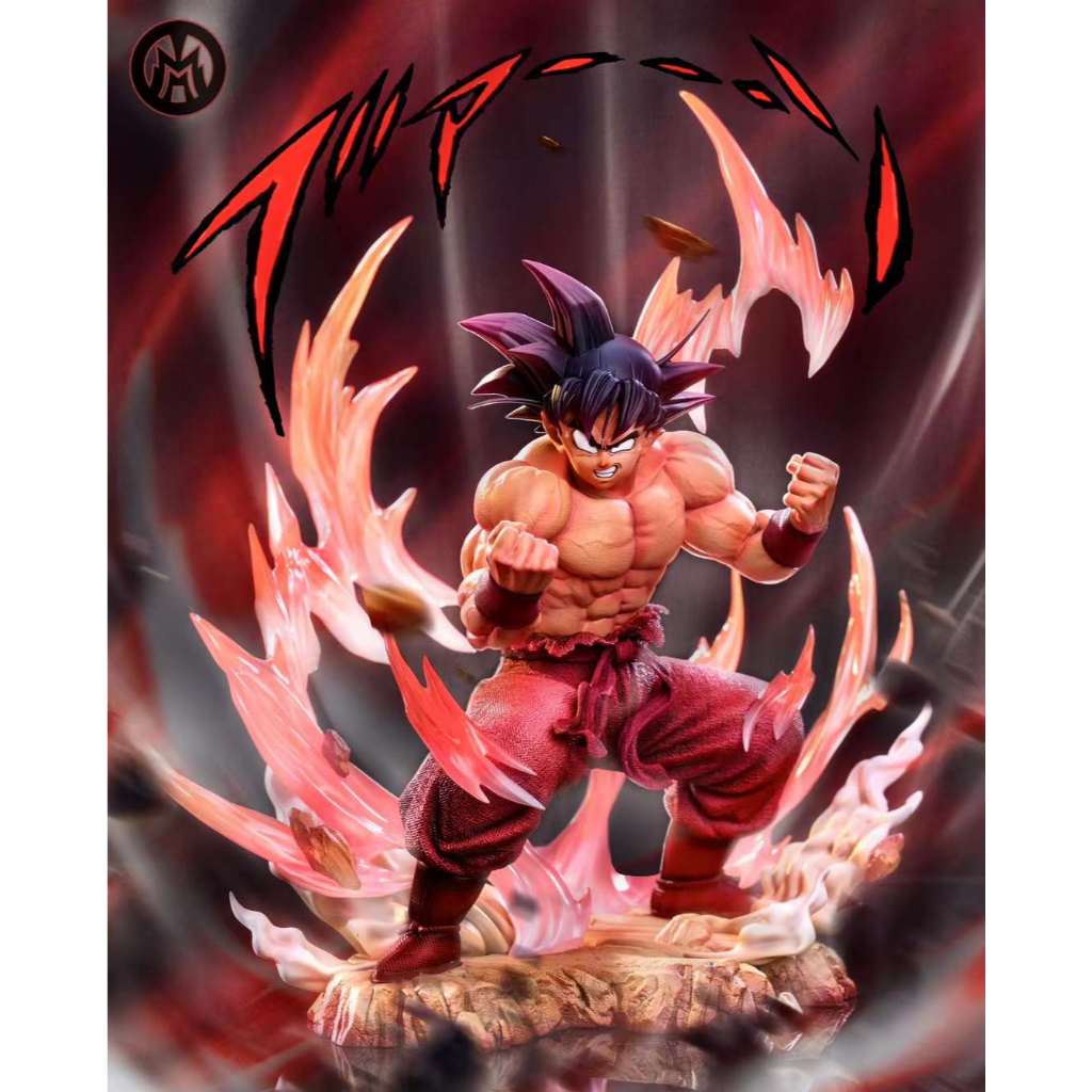 MM Studio - Kaio-ken Goku Dragon Ball Resin Statue GK Anime Figure ...