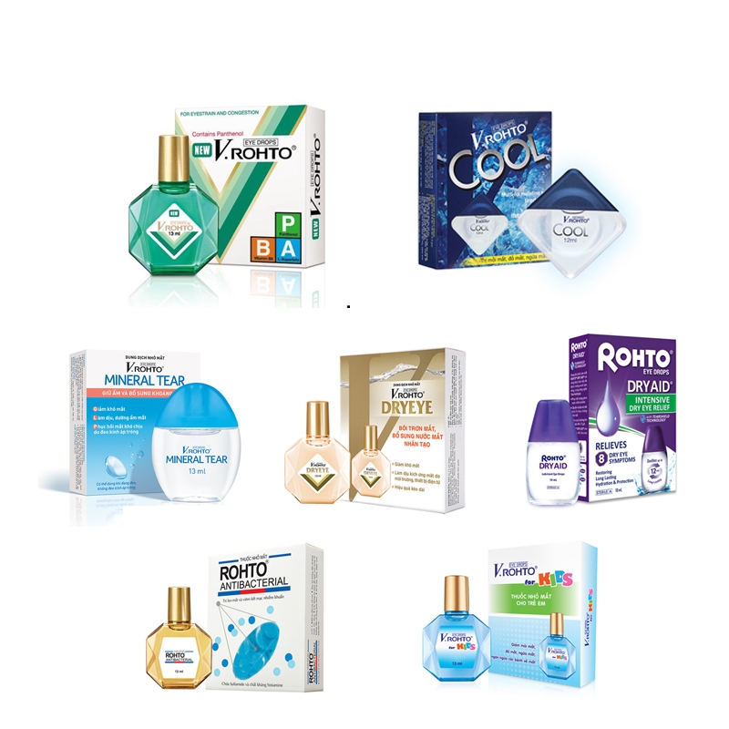 V.Rohto Eye Drop for Dry And Tired Eye 13ml / Rohto Advanced Dry Aid ...