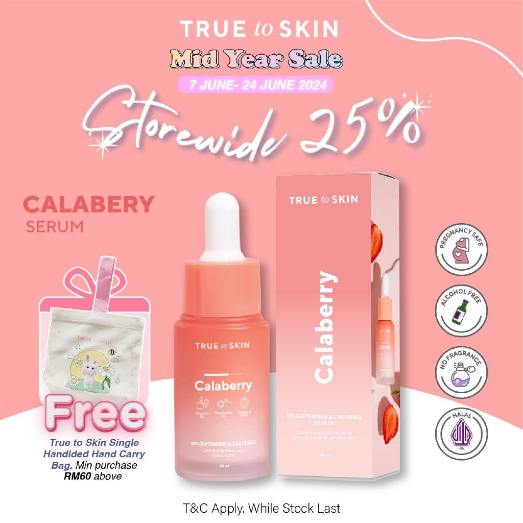 True to Skin Calaberry Brightening and Calming Serum (20ml) | Shopee ...