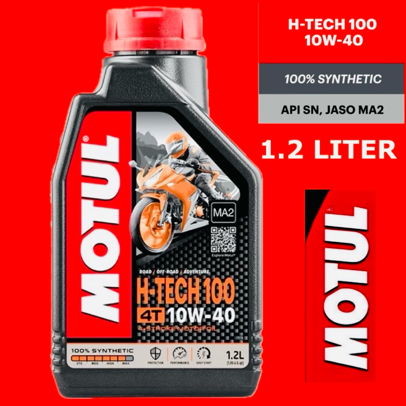 [100%] 4T MOTUL 1.2 LITER HI TECH 100 3100 1.2L ENGINE OIL MINYAK HITAM ...