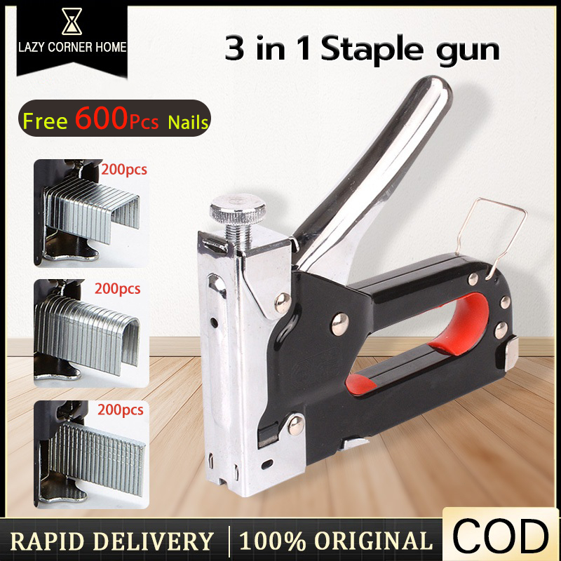 3 IN1 Professional Electric Nail Stapler Gun Nail Gun alloy steel High ...