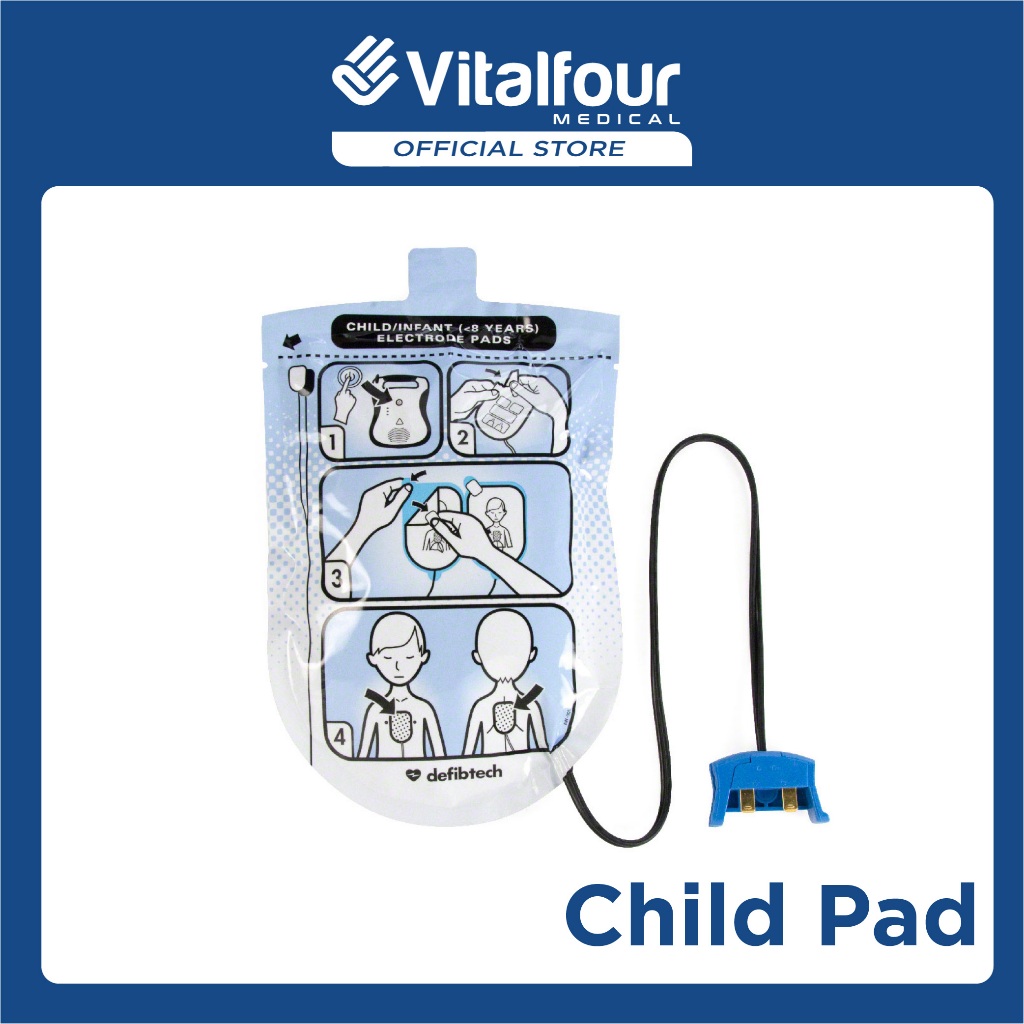 DDP-200P Defibtech Pediatric Defibrillation AED Pad Package (1 set pads ...