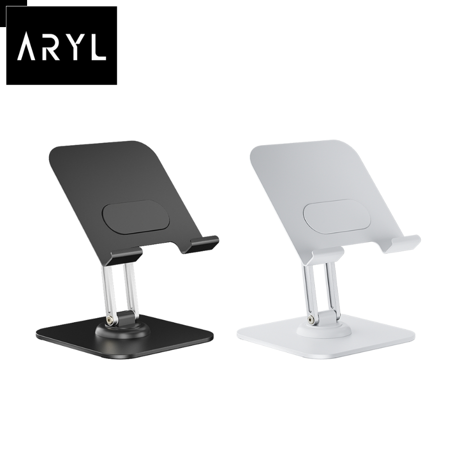 the Aryl™ Adjustable Steel Tablet Stand Holder with 360° Rotating Base ...