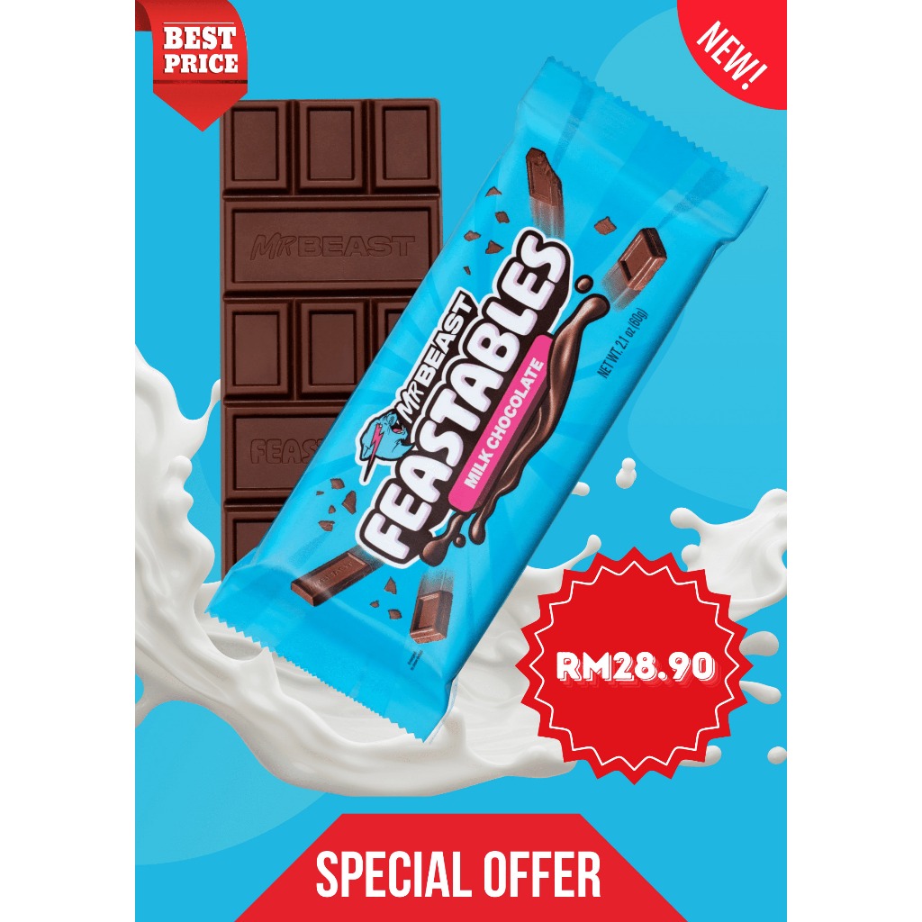 MrBeast Chocolate Feastables [NEW] [LOWEST PRICE] [NEW PACKAGING ...